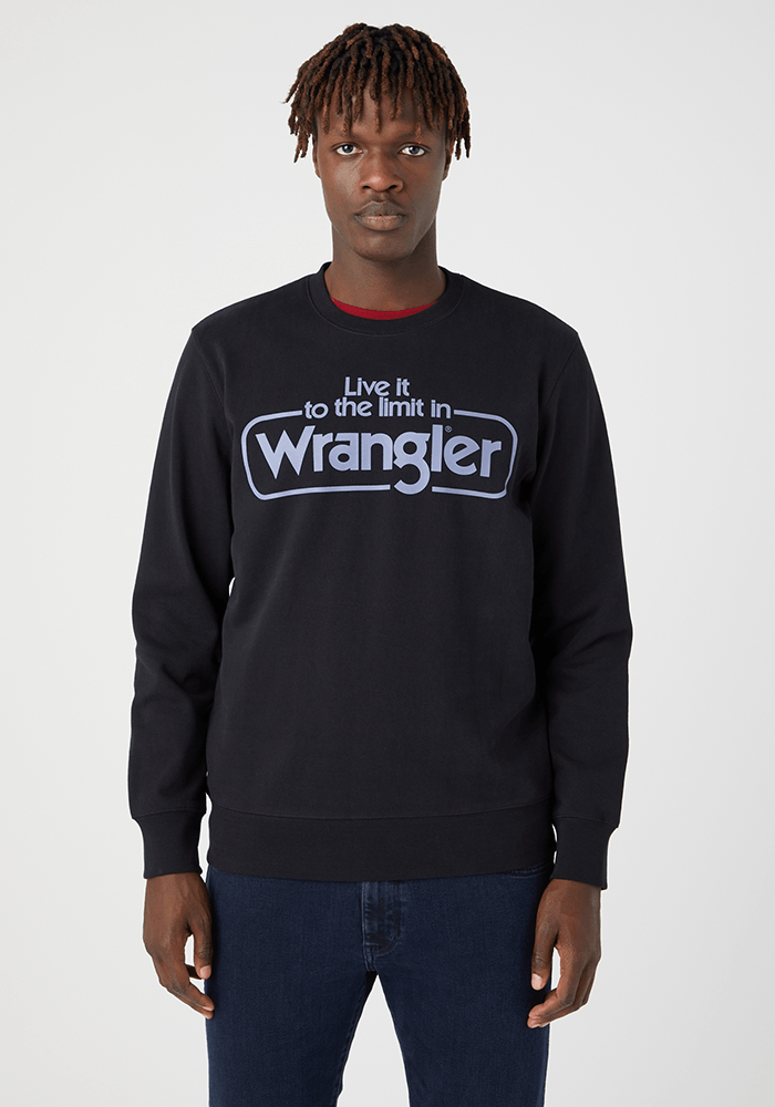 Polerón Hombre Seasonal Crew Black - Wrangler Chile