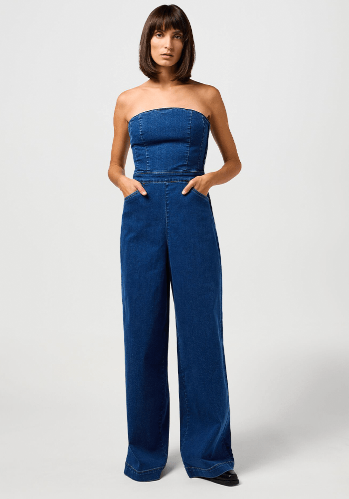 Enterito Corsé Denim Dark Denim - Wrangler Chile